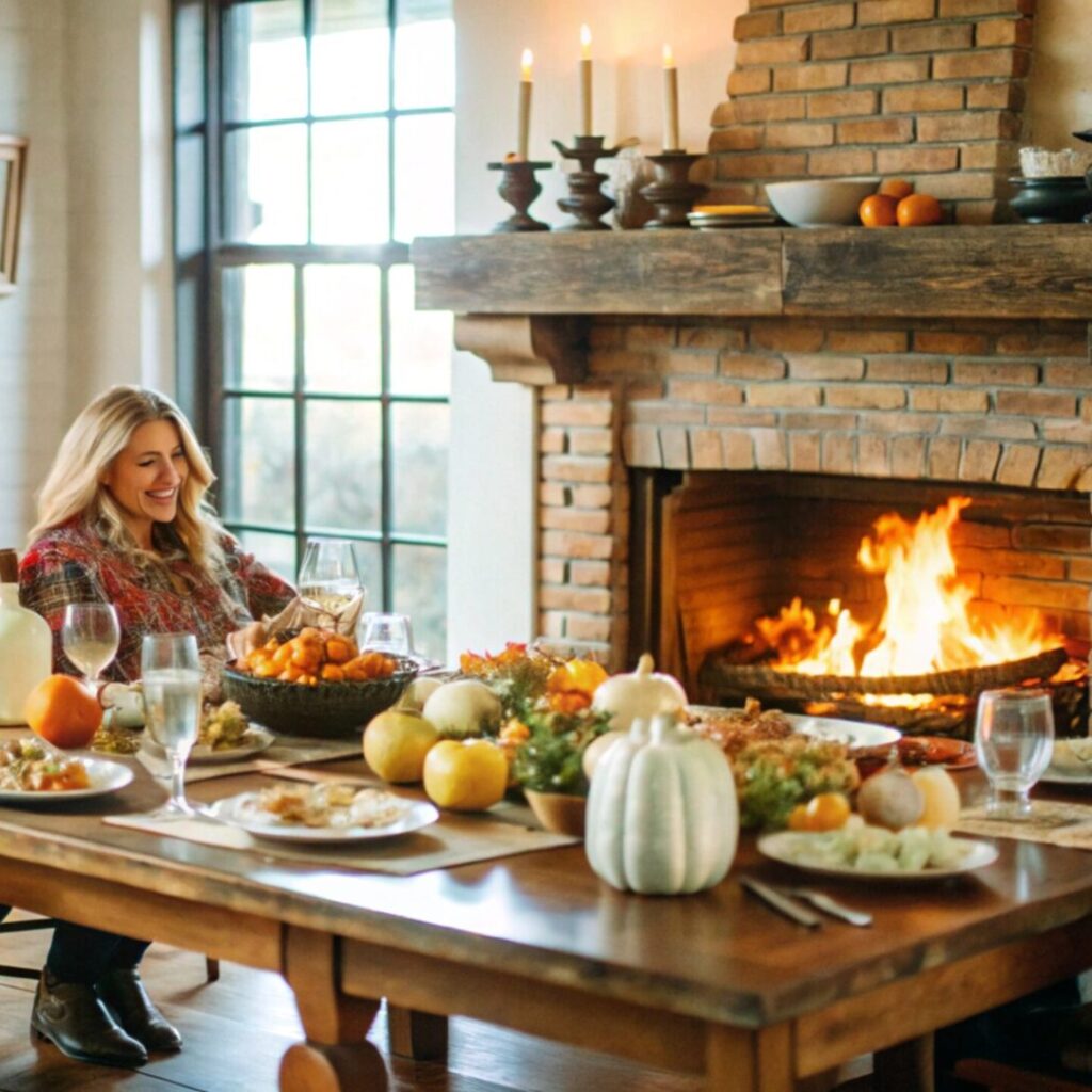 Create the Perfect Fireplace Ambiance for Thanksgiving Dinner
